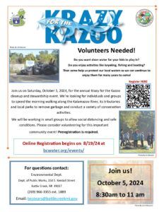 KftK Flier 2024 | Battle Creek Area Clean Water Partnership